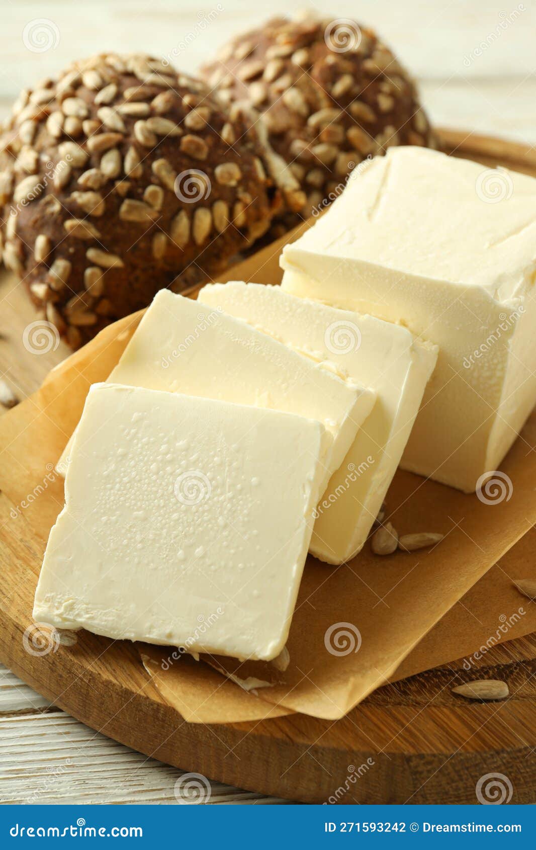 Concept of Breakfast, Eat Food with Butter Stock Photo - Image of ...