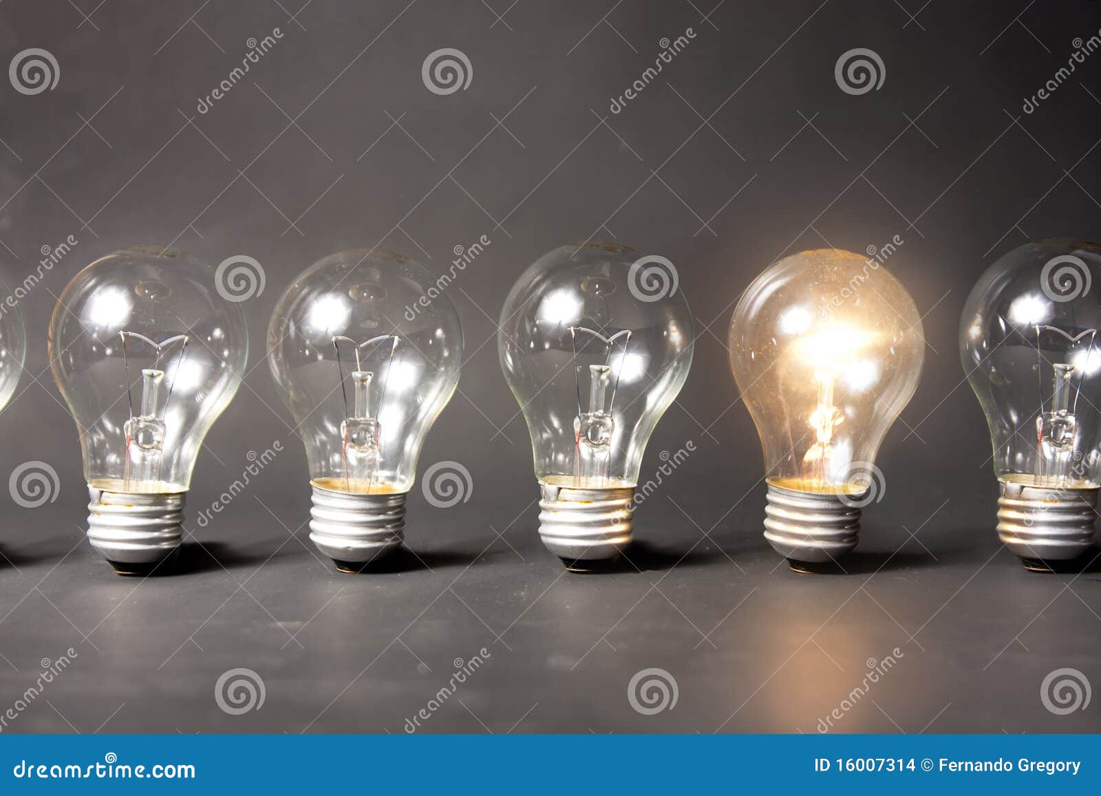 Concept of Bright Idea with Series of Light Bulbs Stock Photo - Image ... Concept of Bright Idea with Series of Light Bulbs Stock Photo - Image ...