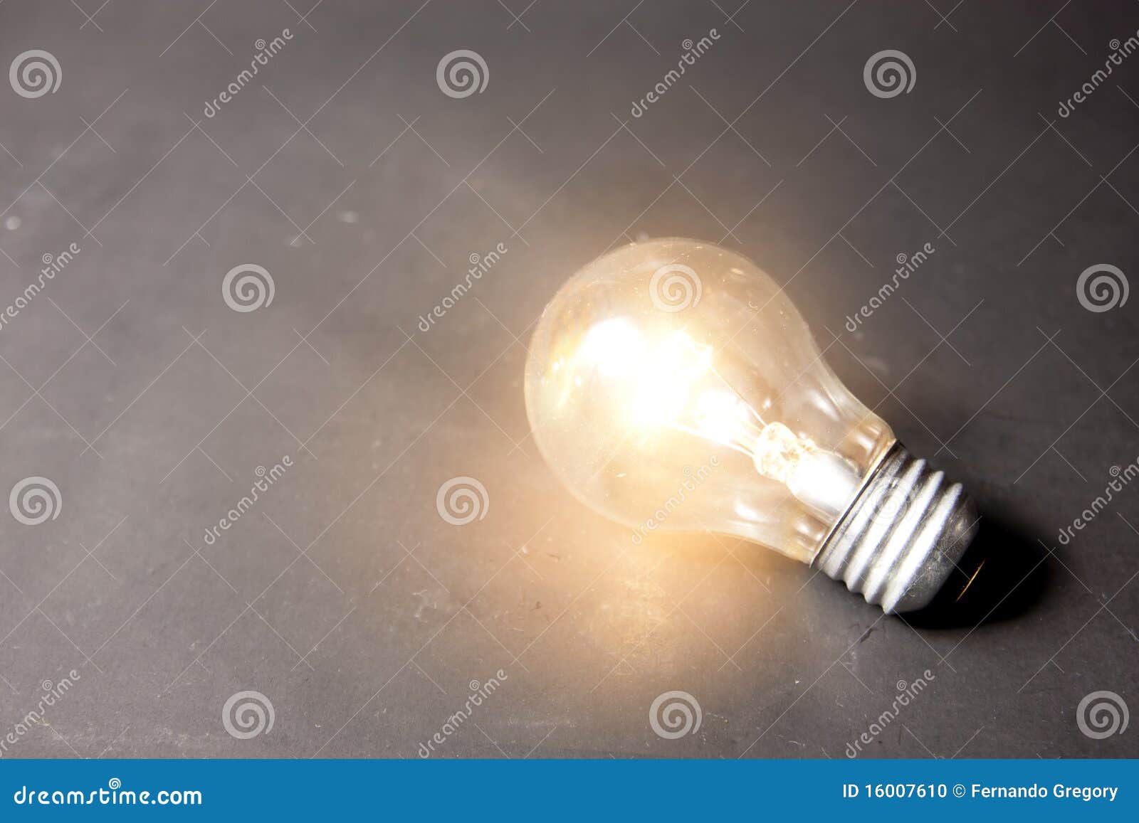 Concept of Bright Idea with Series of Light Bulbs Stock Photo - Image ...