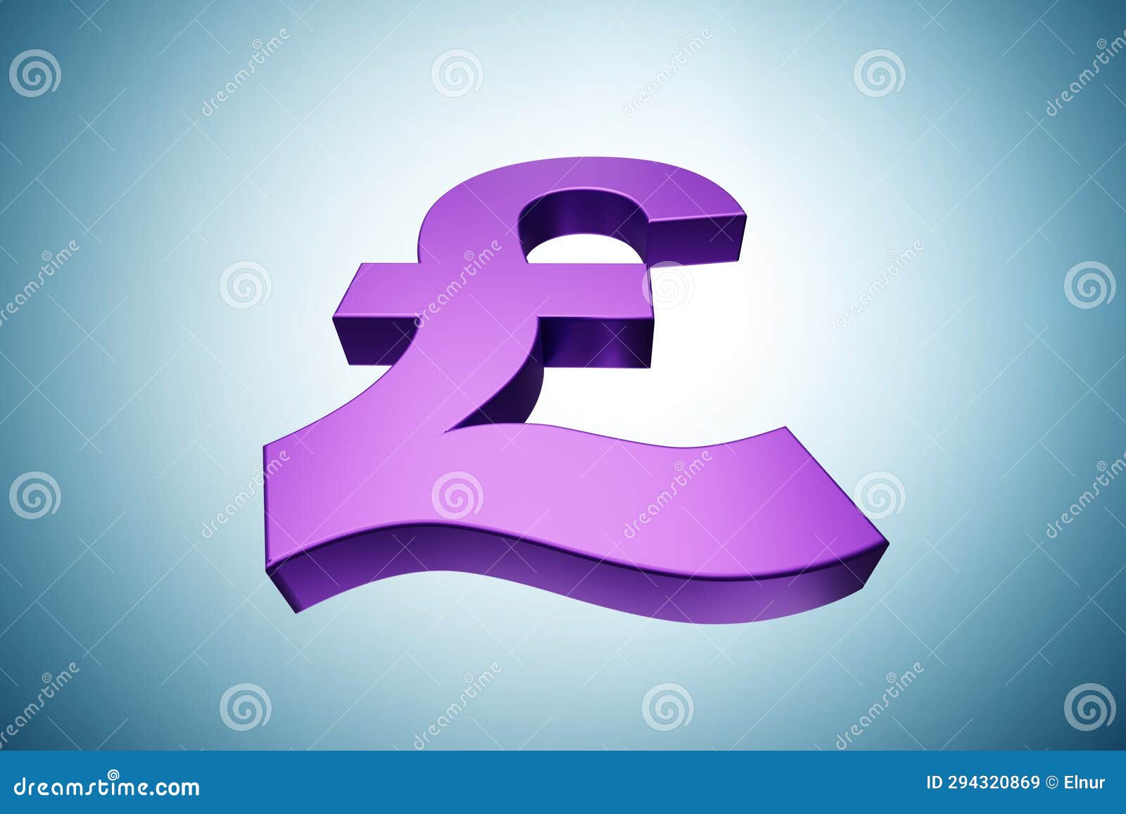 Concept with British Pound Symbol - 3d Rendering Stock Illustration ...