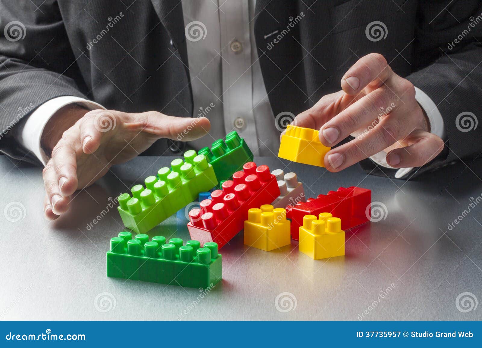 Concept of Building and Creativity at Work Stock Image - Image of ...