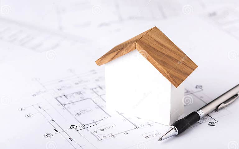 Concept of Building Permit Application, Featuring a House Model and ...