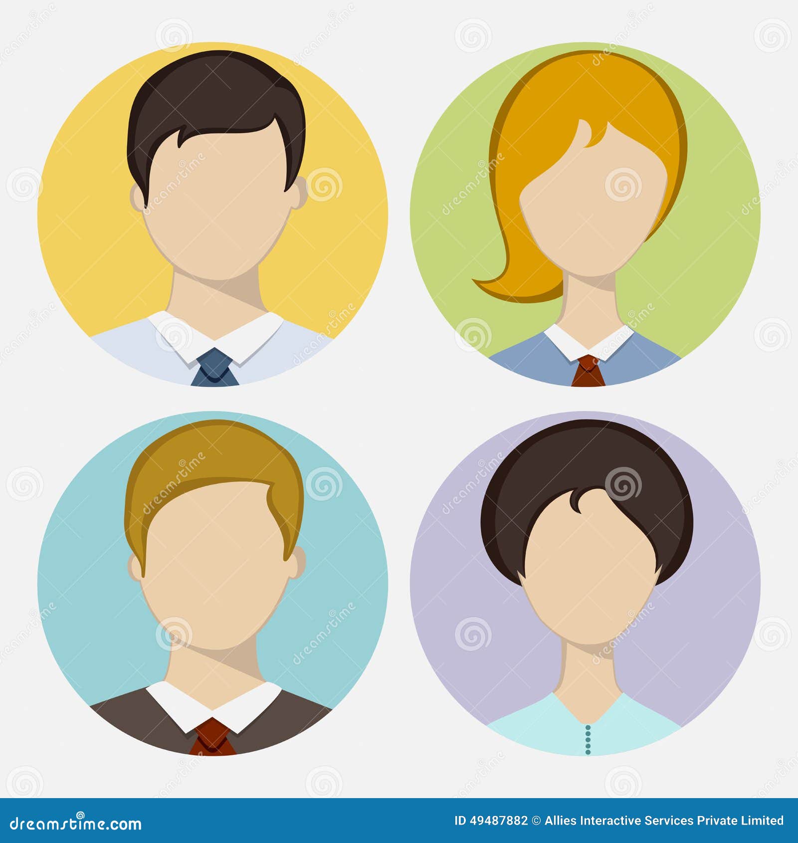 Concept of Business Avatar. Stock Illustration - Illustration of formal ...