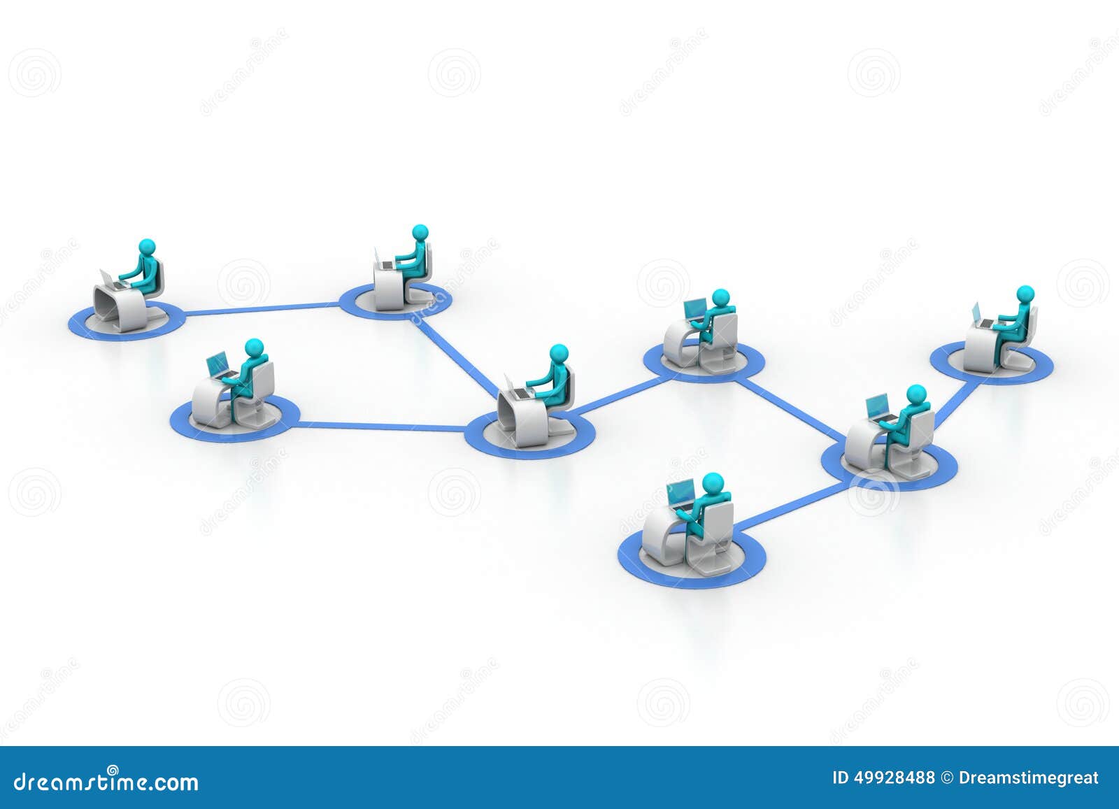 Concept of Business Communication Stock Illustration - Illustration of ...