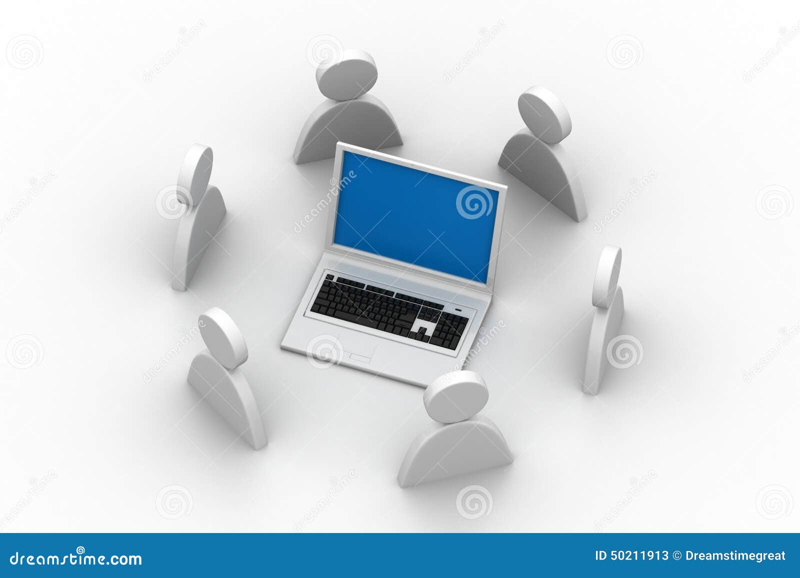 Concept of Business Communication Stock Illustration - Illustration of ...