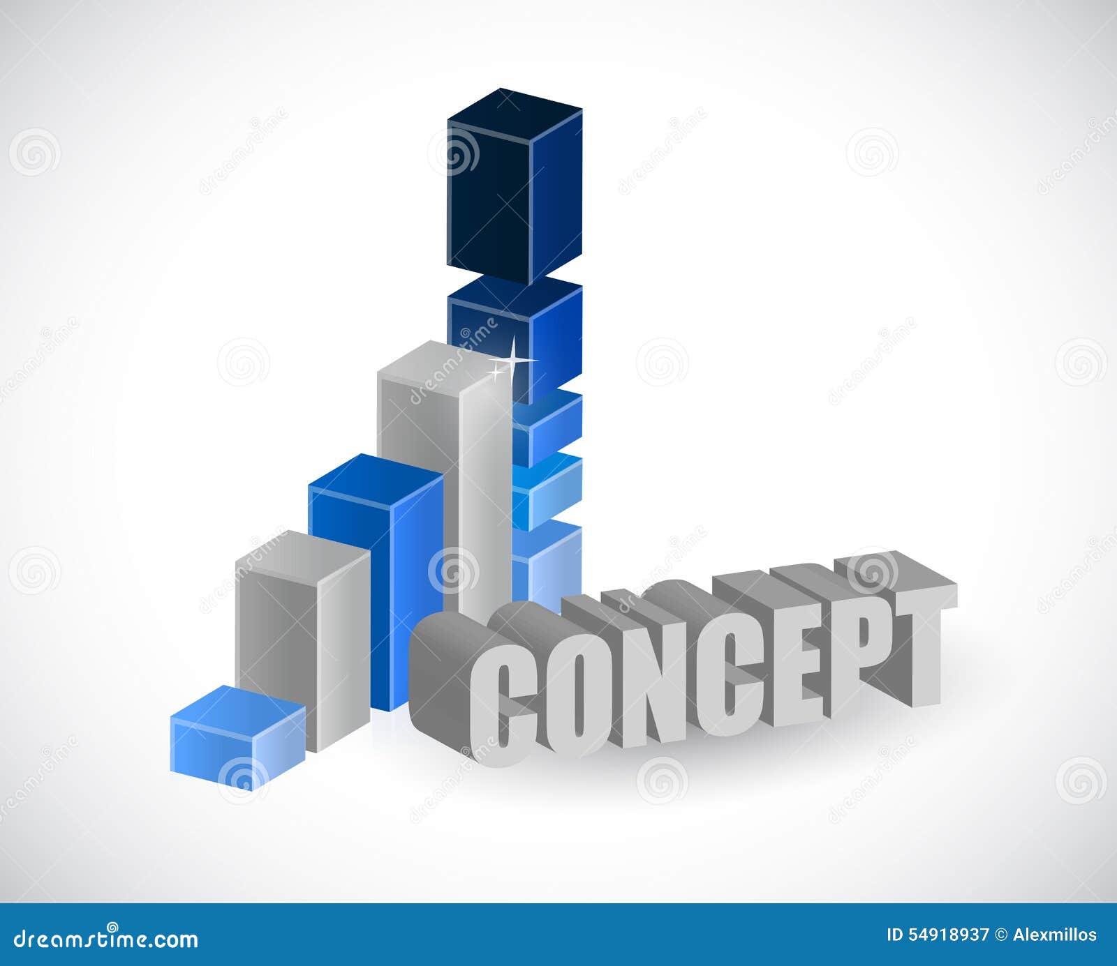Concept Business Graph Sign Concept Stock Illustration - Illustration ...