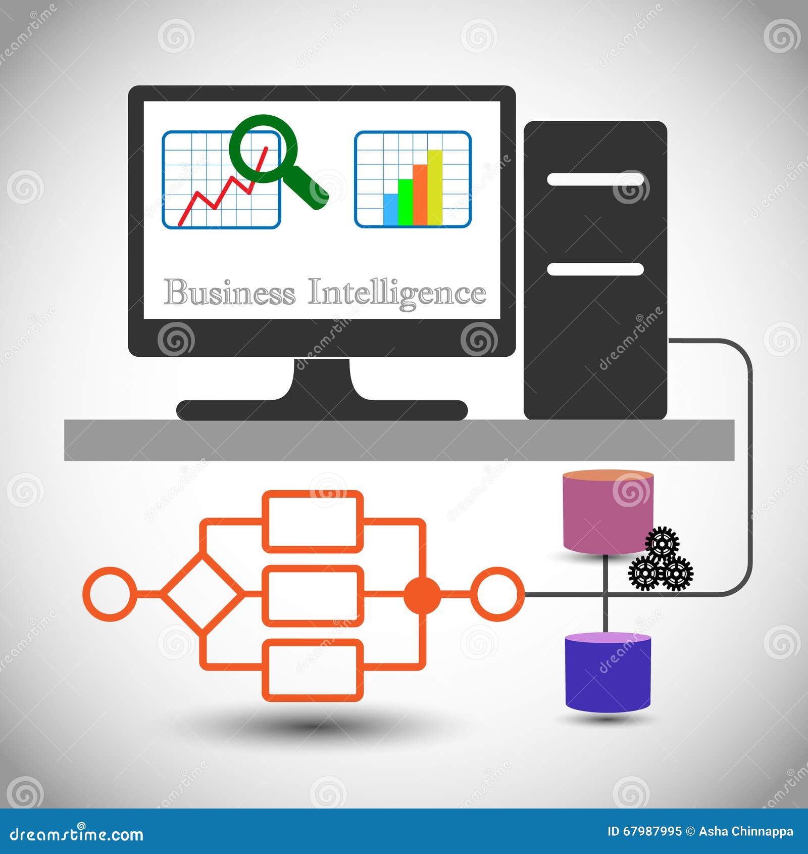 Business Intelligence Dashboard Icon