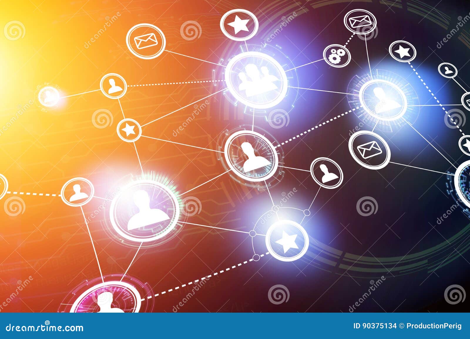 Concept of Business International Network Interface - Technology Stock ...