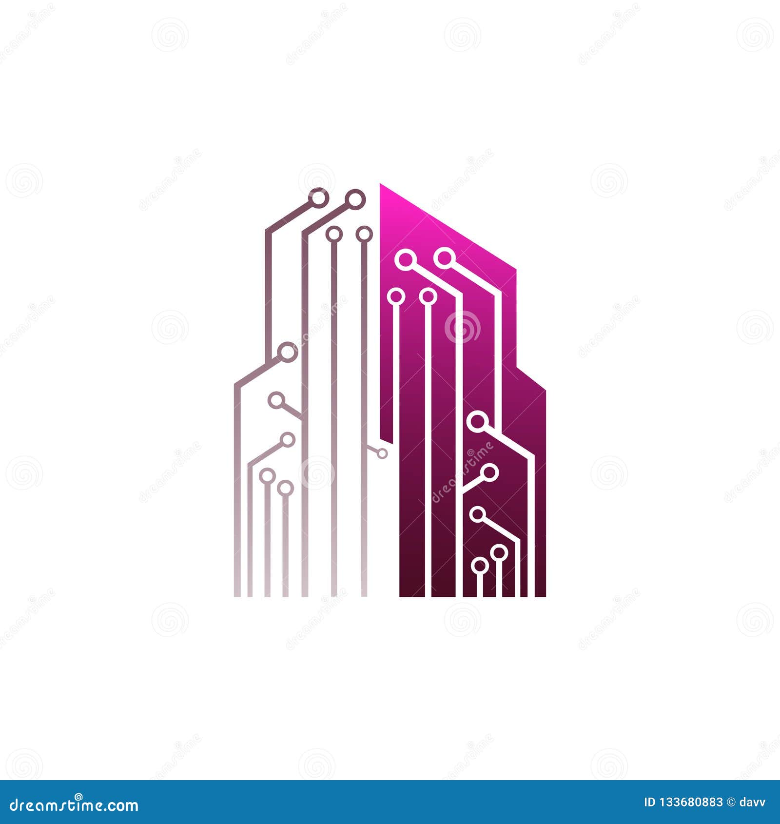 Concept Business Logo Template Vector Illustration. Future Technology ...