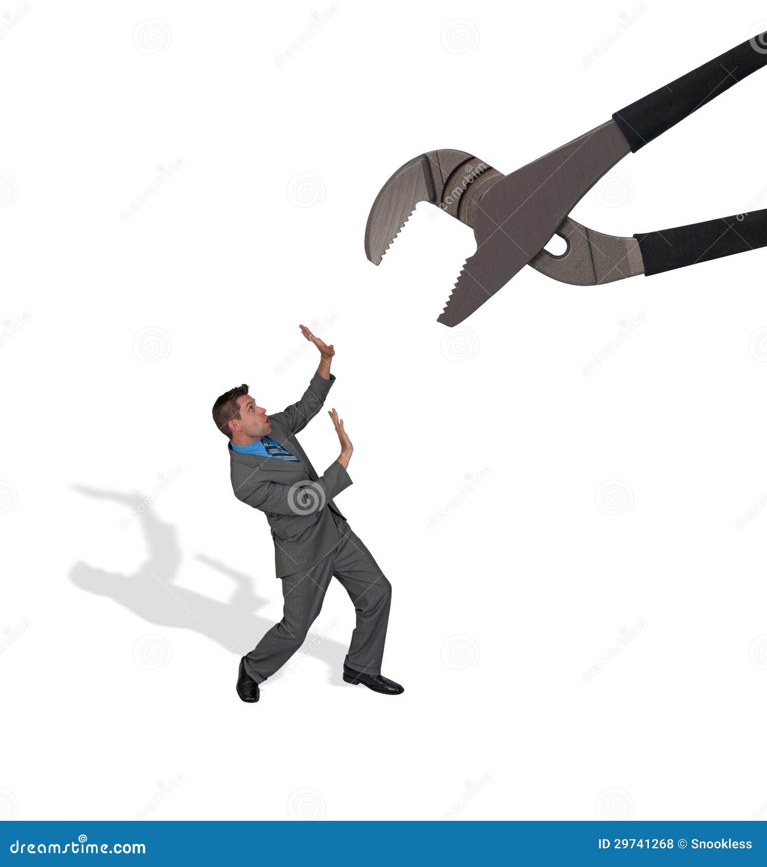 Concept Business Man Squeeze Stock Photo - Image of people, concept ...