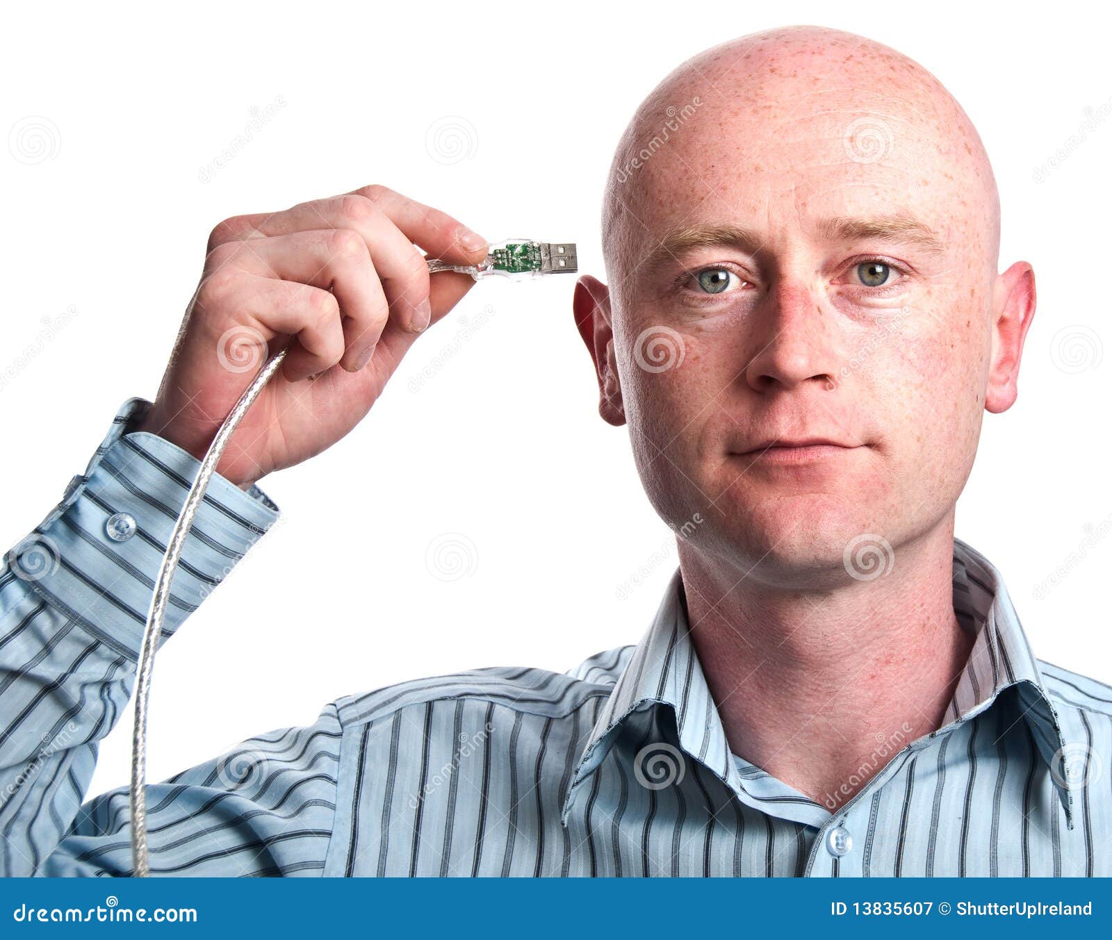 Concept Business Man with Idea on White Stock Image - Image of briefing ...