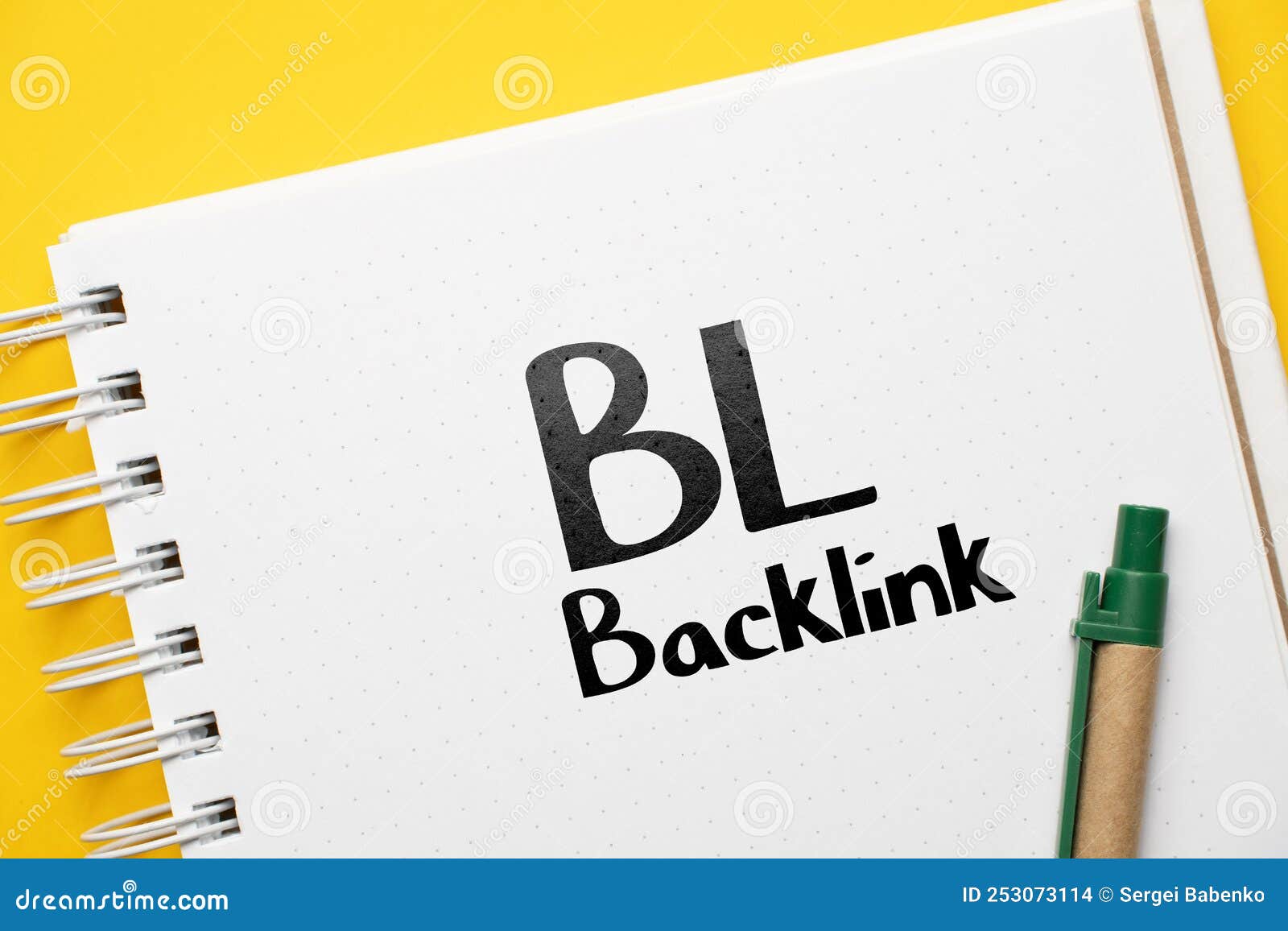 Concept Business Marketing Acronym BL or Backlink Stock Photo - Image ...