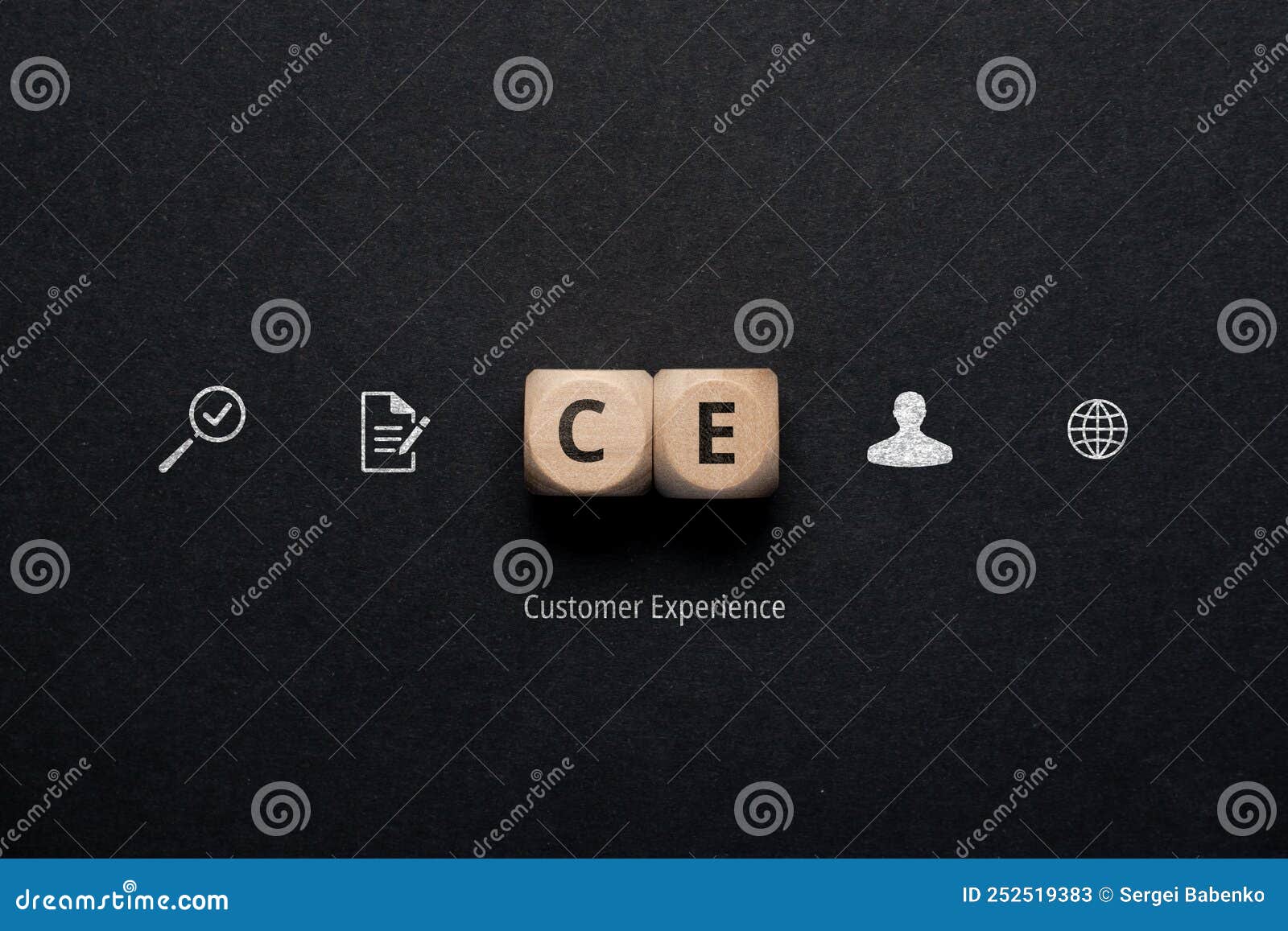 Concept Business Marketing Acronym CE or Customer Experience Stock ...