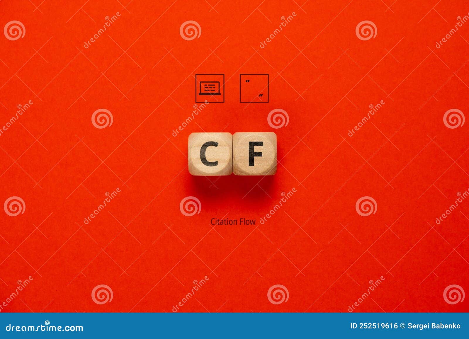 Concept Business Marketing Acronym CF or Citation Flow Stock Photo ...