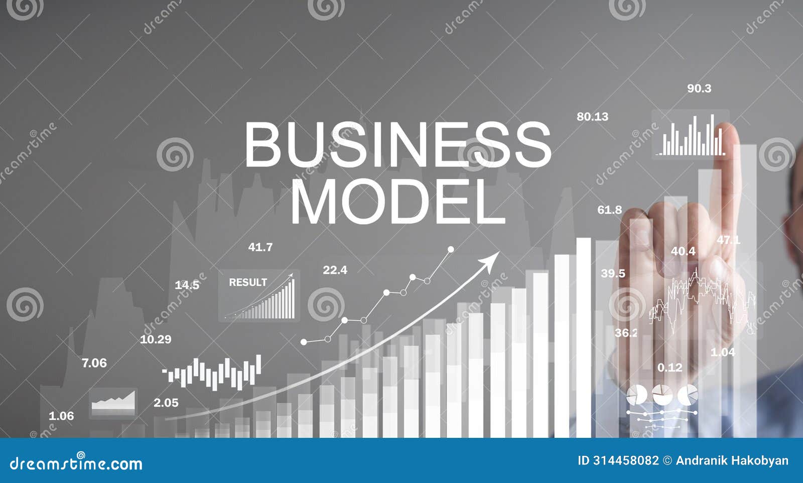 Concept of Business Model with a Graph. Business Stock Photo - Image of ...