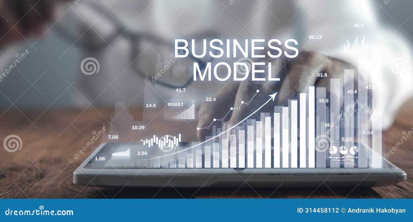 Concept of Business Model with a Graph. Business Stock Photo - Image of ...