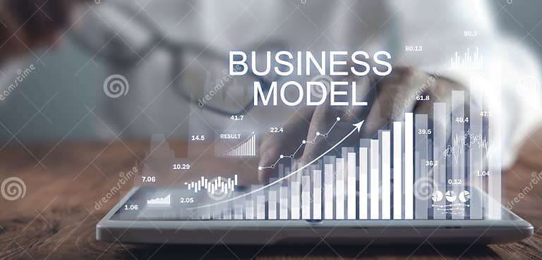 Concept of Business Model with a Graph. Business Stock Photo - Image of ...