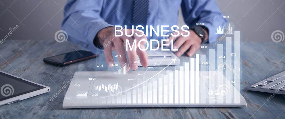 Concept of Business Model with a Graph. Business Stock Photo - Image of ...