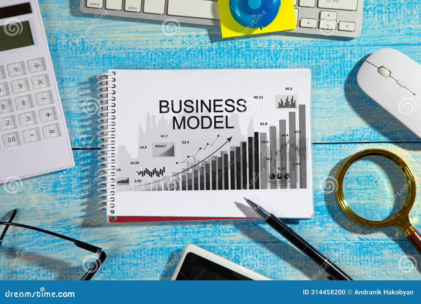 Concept of Business Model with a Graph. Business Stock Photo - Image of ...