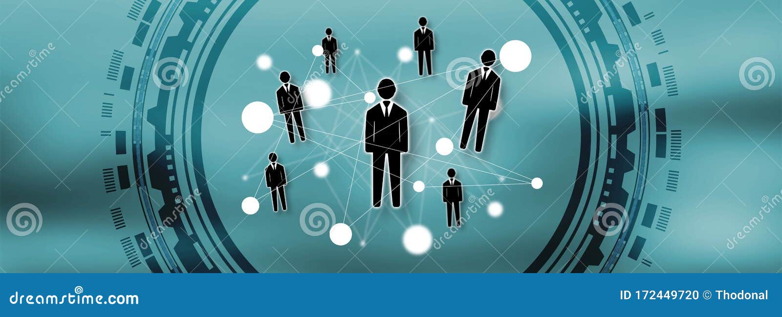 Concept of Business Network Stock Illustration - Illustration of ...