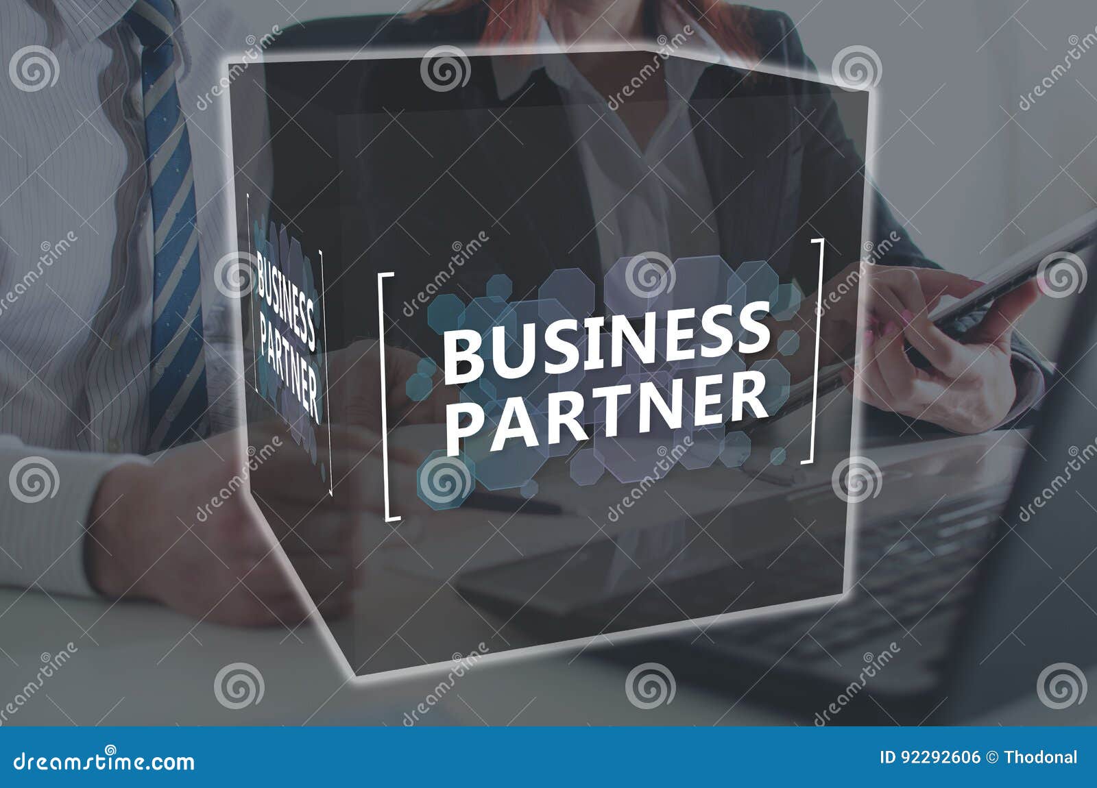 Concept of Business Partner Stock Illustration - Illustration of ...