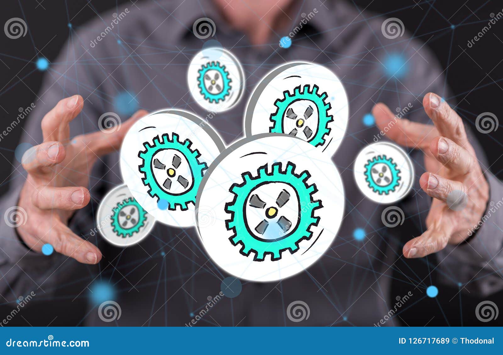 Concept of Business Process Stock Image - Image of setting, engineering ...