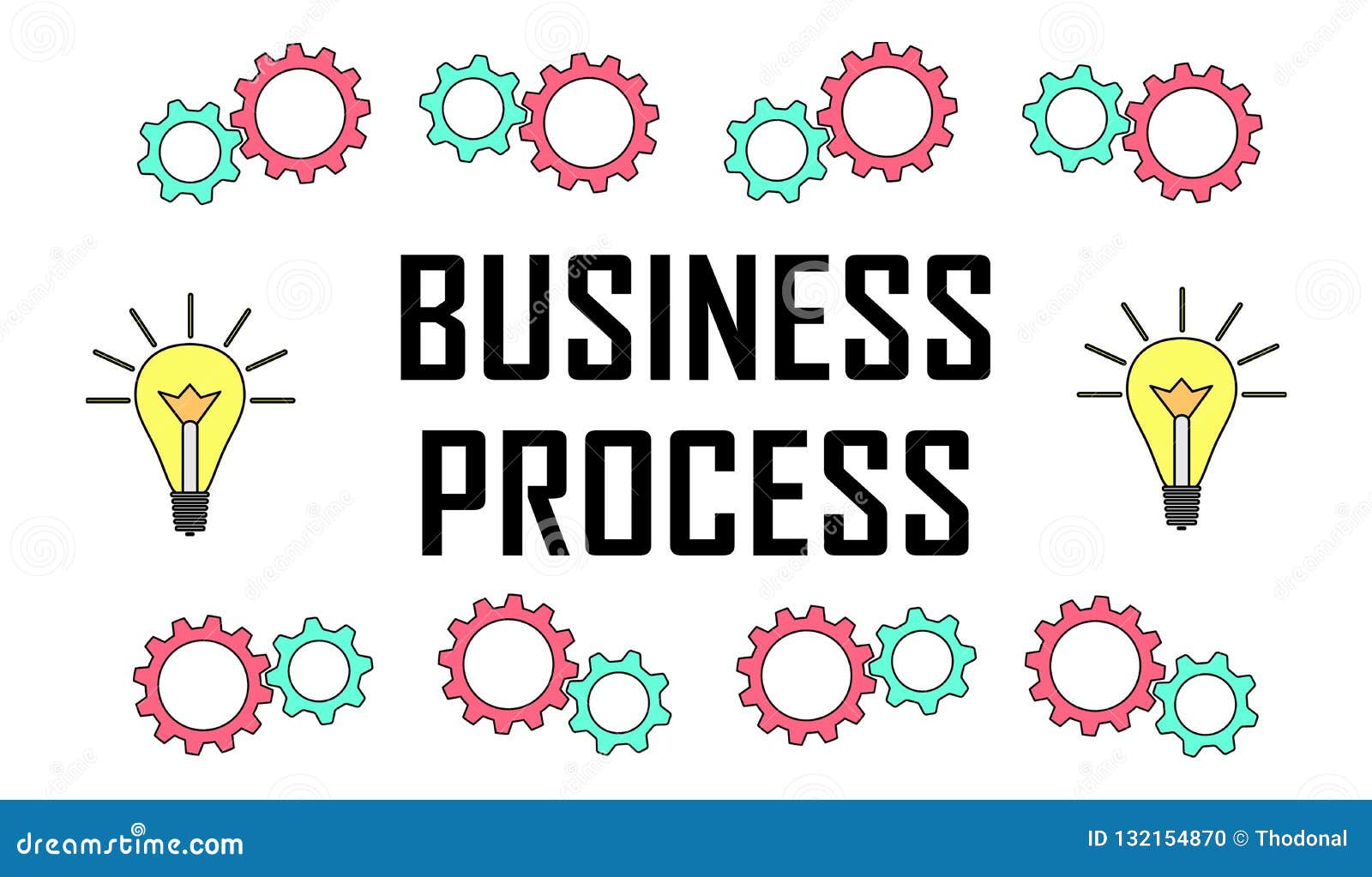 Concept of Business Process Stock Illustration - Illustration of ...