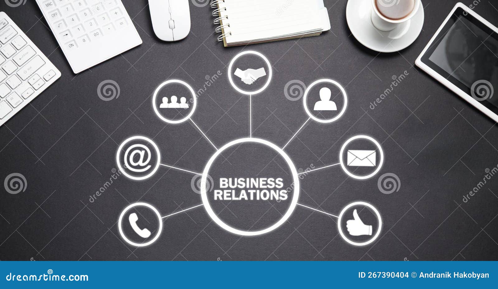 Concept of Business Relations with a Business Objects Stock Photo ...