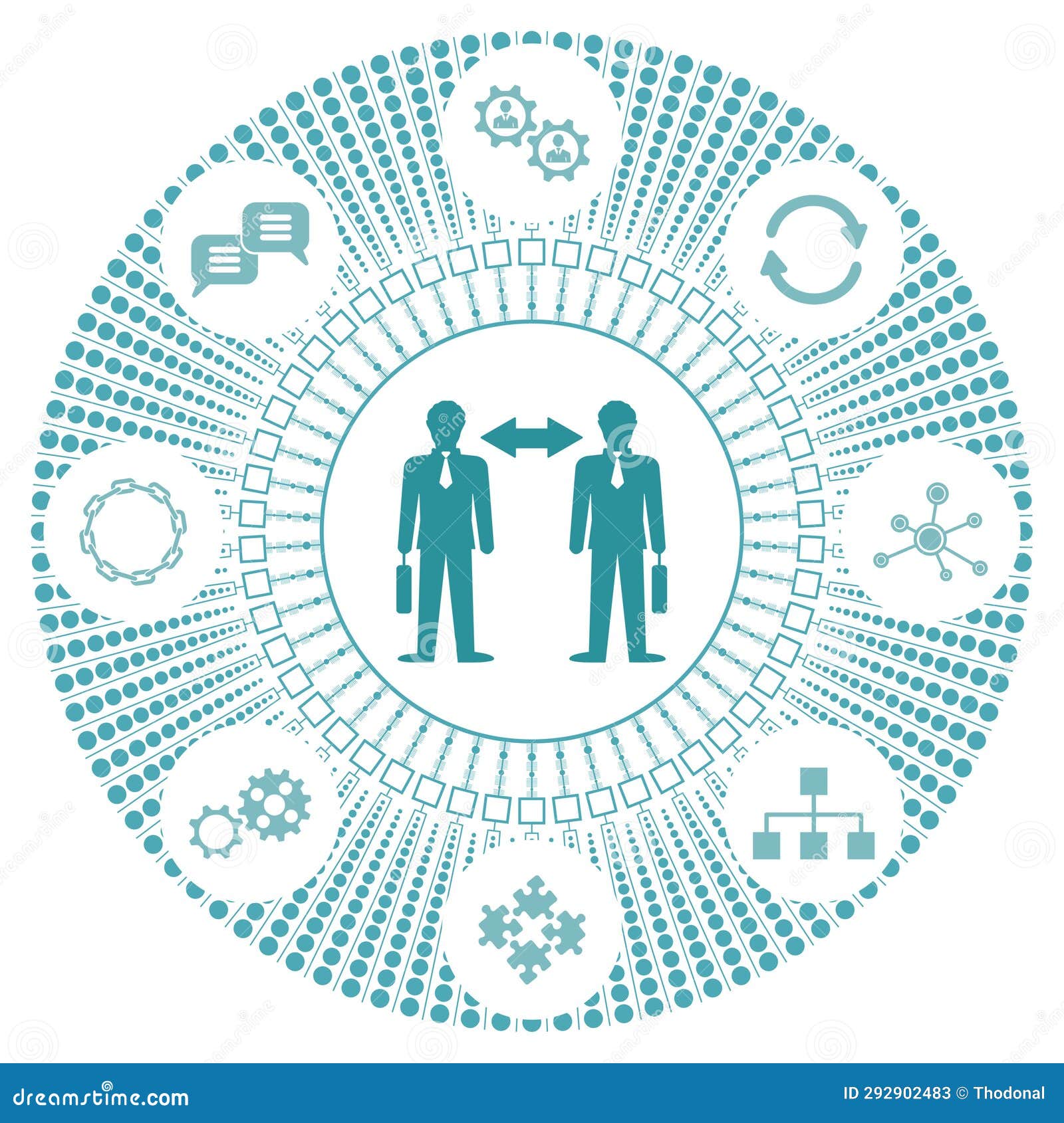 Concept of Business Relationship Stock Illustration - Illustration of ...