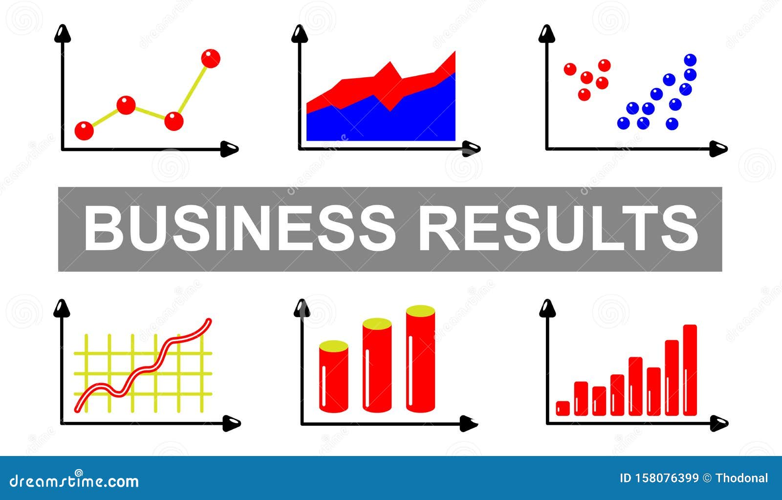 Concept of Business Results Stock Illustration - Illustration of ...