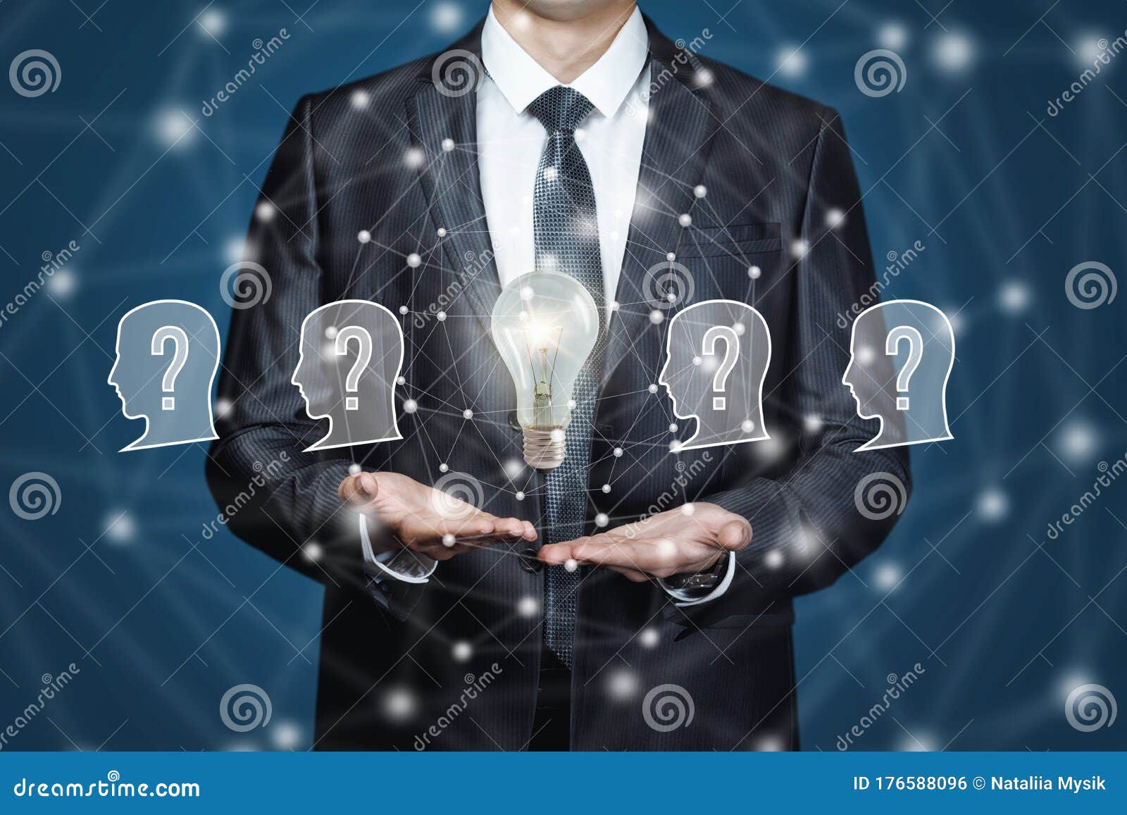 Concept of Business Solutions and Ideas Stock Photo - Image of internet ...
