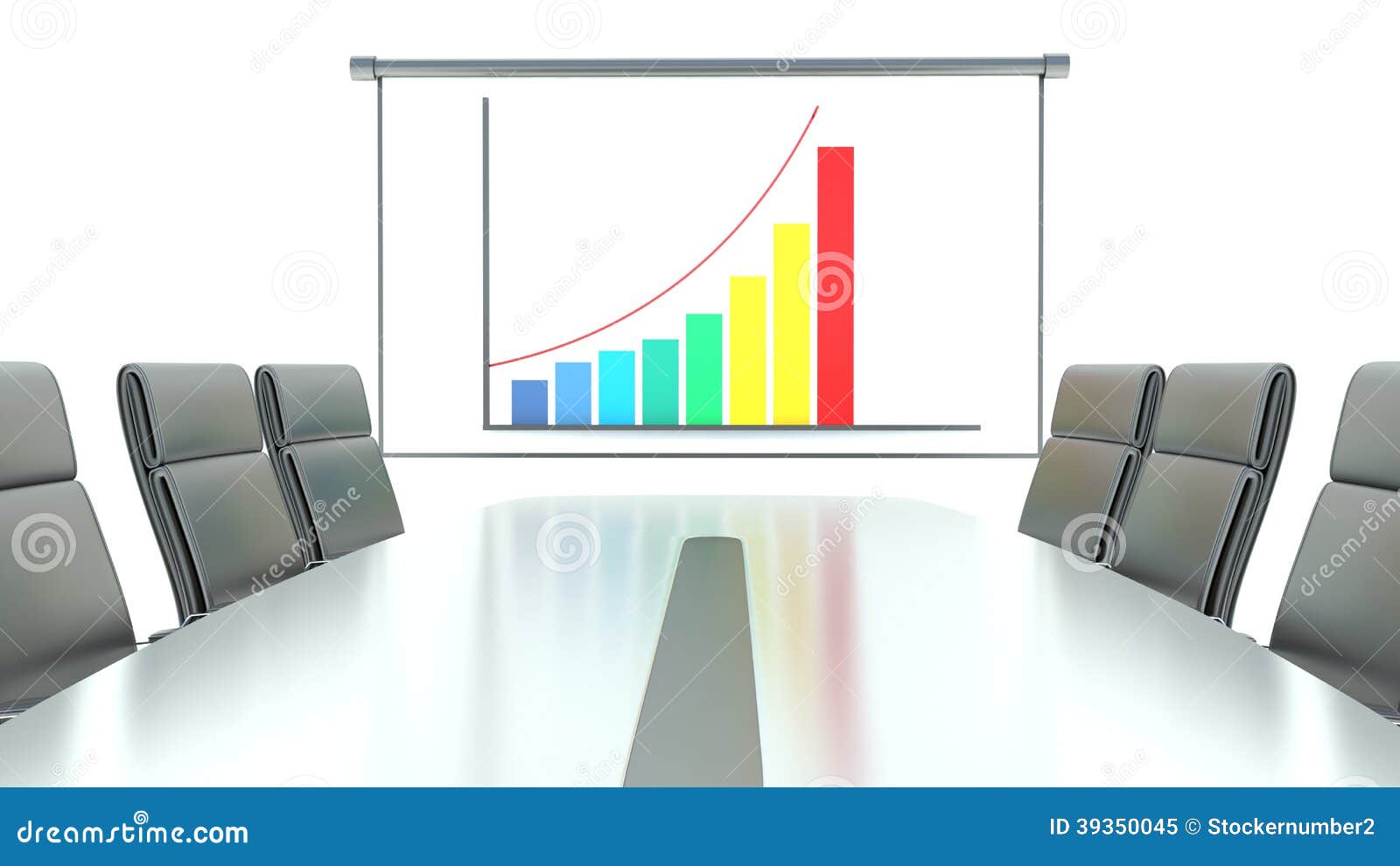 Concept of Business Success in the Meeting Room Stock Illustration ...