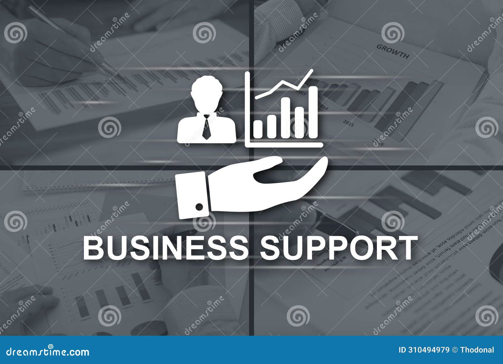 Concept of Business Support Stock Image - Image of community ...