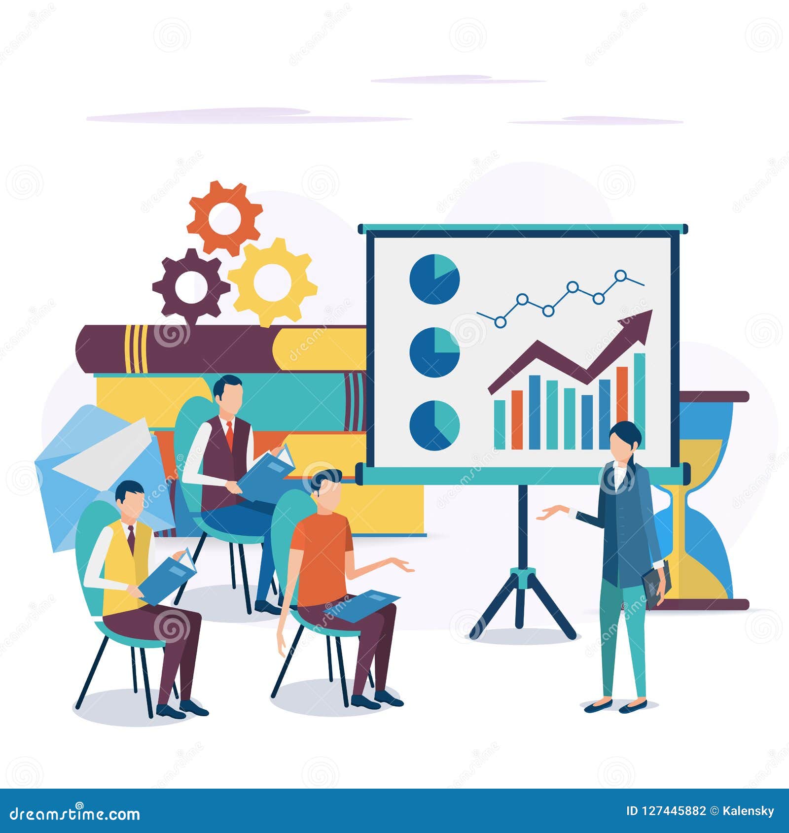 The Concept of Business Training. Stock Vector - Illustration of ...