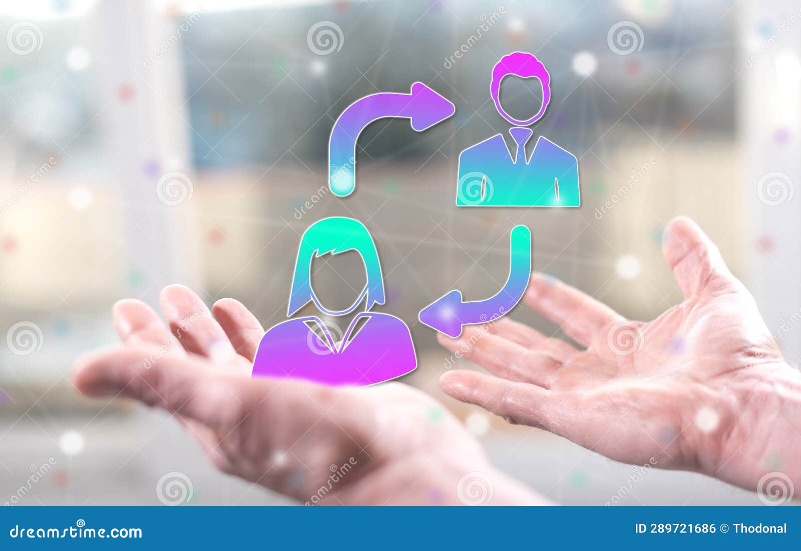 Concept of Business Transition Stock Photo - Image of connection ...