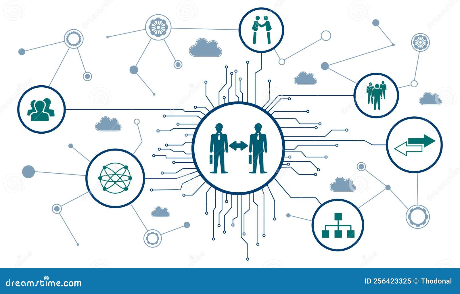 Concept of Business Transition Stock Illustration - Illustration of ...