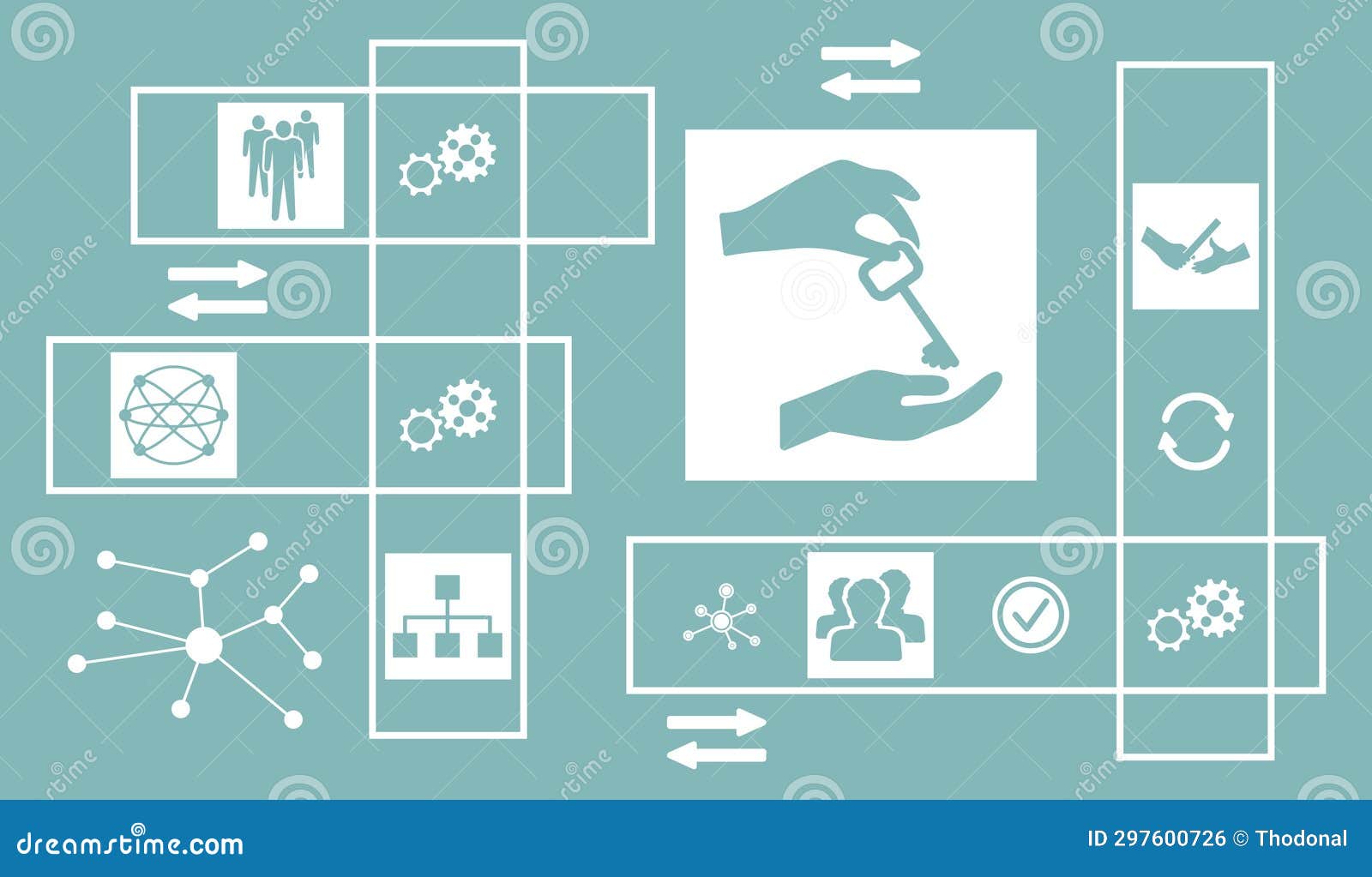 Concept of Business Transition Stock Illustration - Illustration of ...