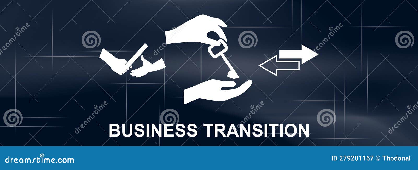 Concept of Business Transition Stock Illustration - Illustration of ...