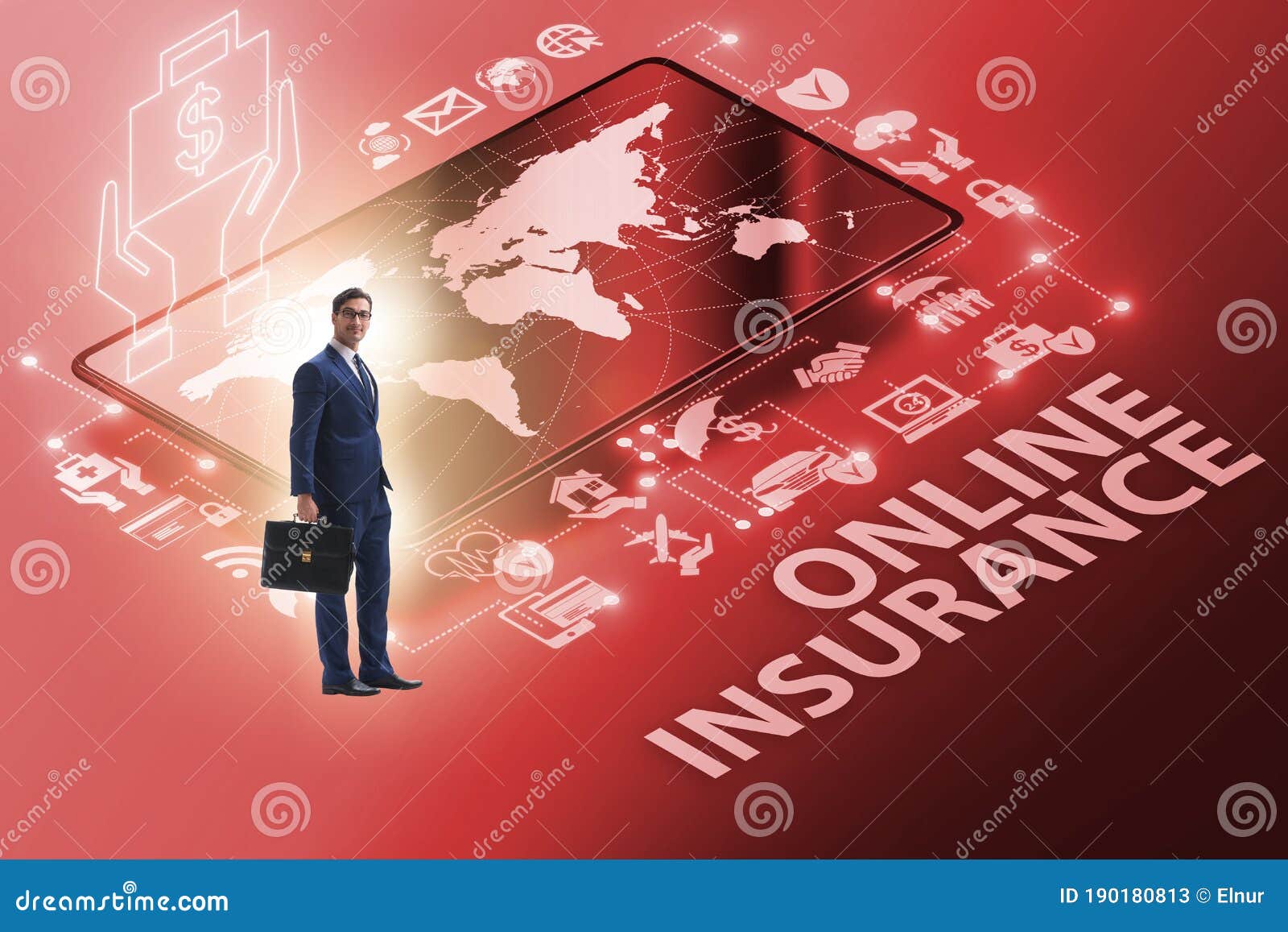 Concept of Buying Insurance Online Over Internet Stock Image - Image of ...