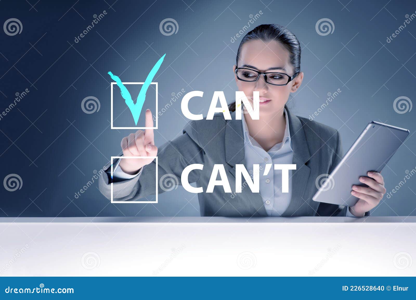 Concept of can and cant stock photo. Image of encouragement - 226528640