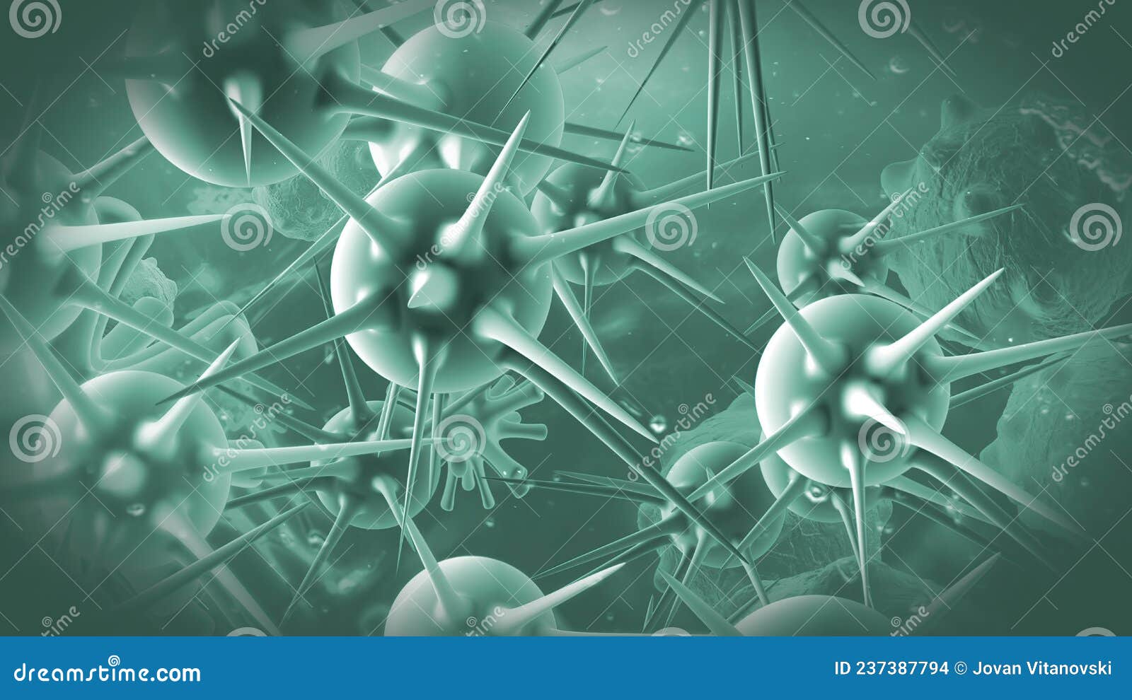 Concept of Cancer Cell in Human Body Stock Illustration - Illustration ...