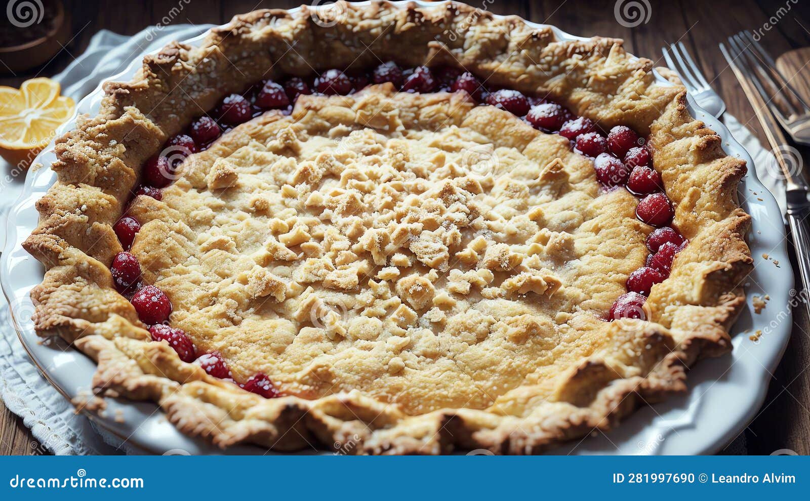 Capturing the Flaky Delight a Macro View of a Golden Pie Crust.AI ...