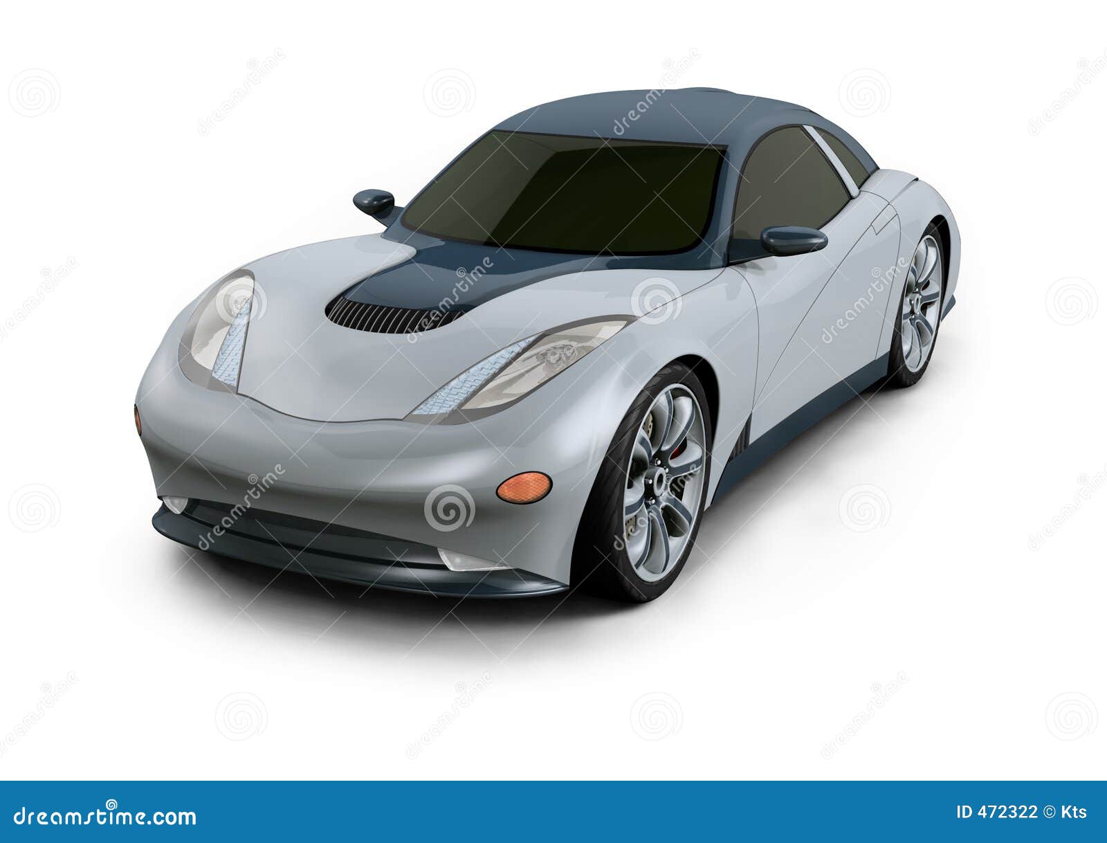 Concept Car 3D Design stock illustration. Illustration of models - 472322