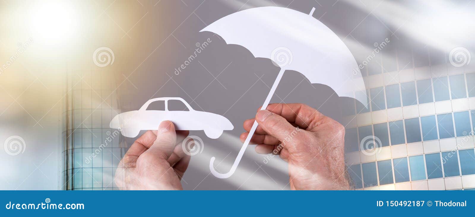 Concept of Car Coverage; Multiple Exposure Stock Image - Image of care ...