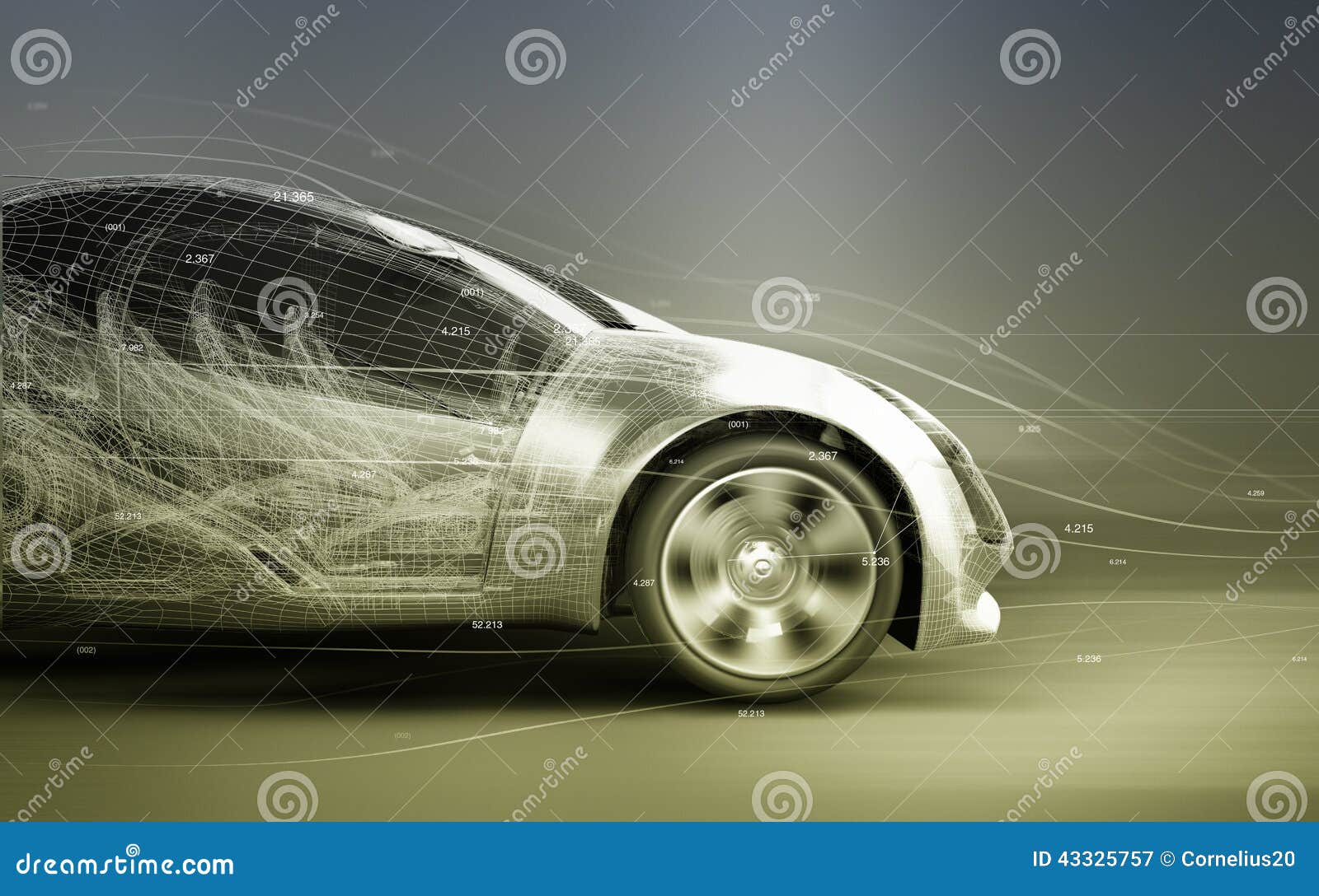 Concept car stock illustration. Illustration of automotive - 43325757
