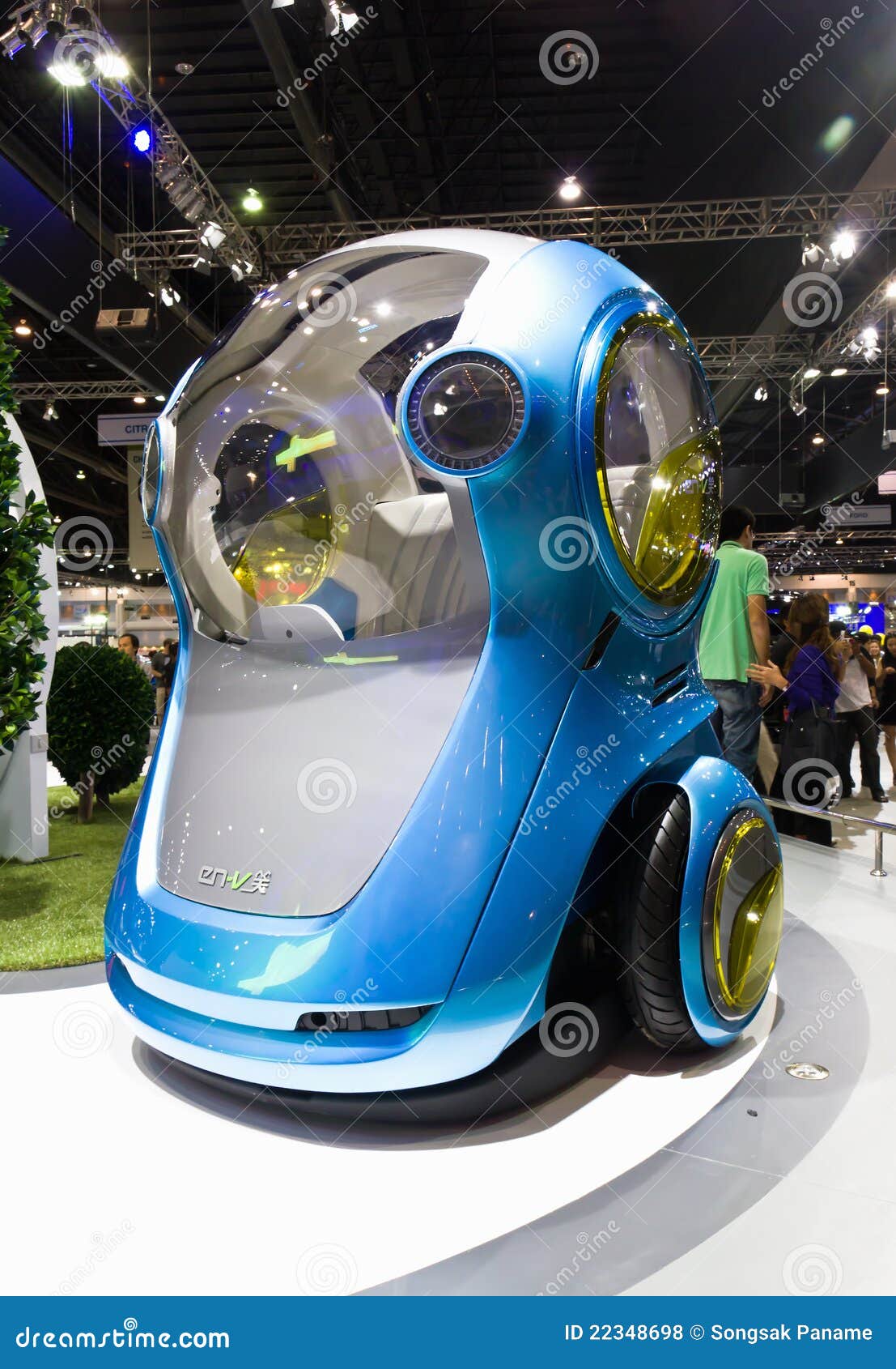 Concept Car Electric Networked Vehicle Editorial Stock Photo - Image of ...