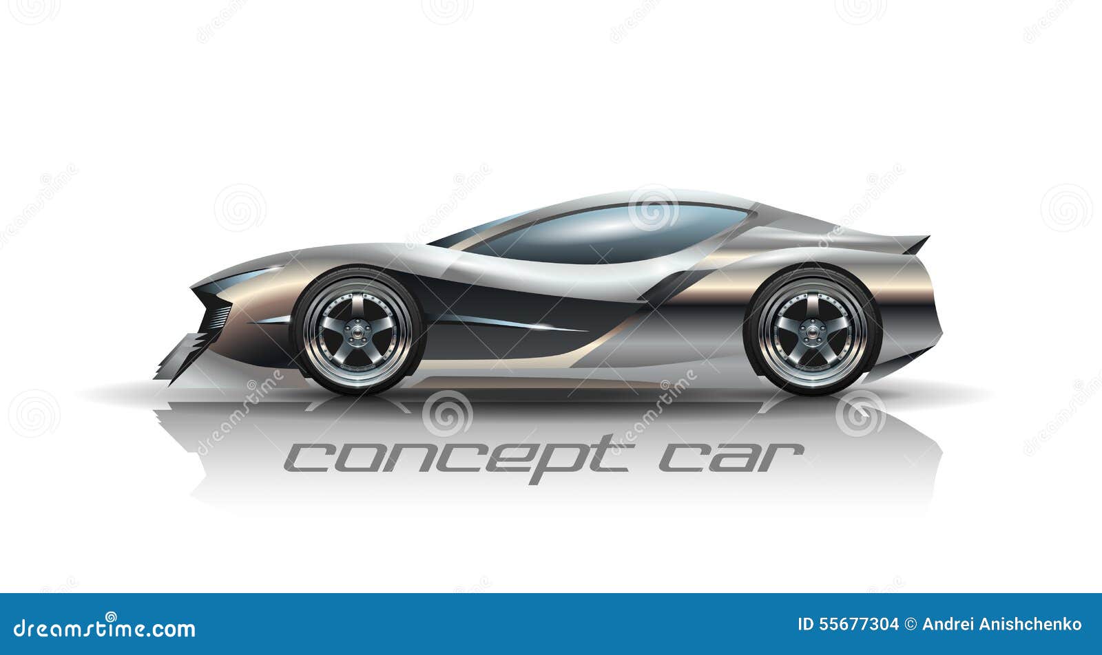 Concept car illustration stock vector. Illustration of machine - 55677304