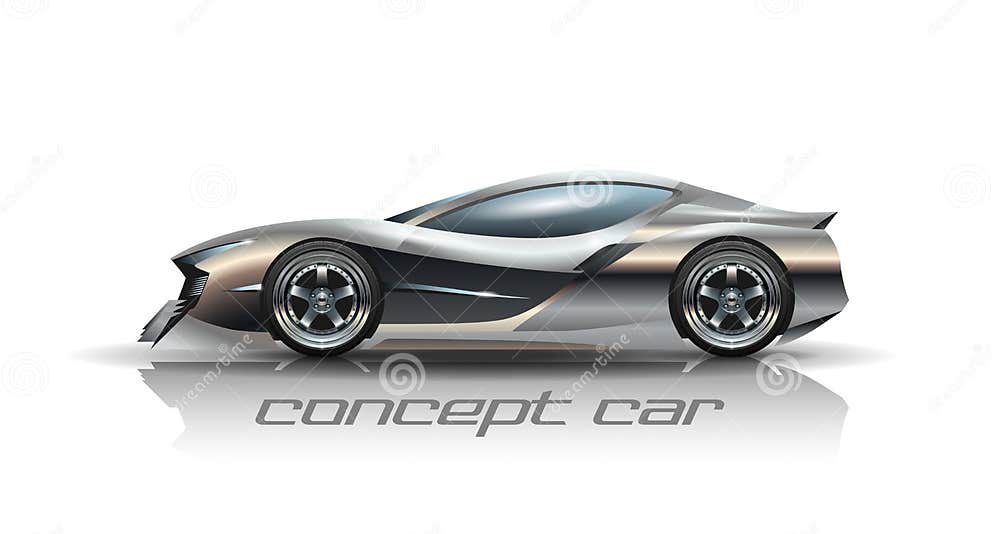 Concept car illustration stock vector. Illustration of machine - 55677304