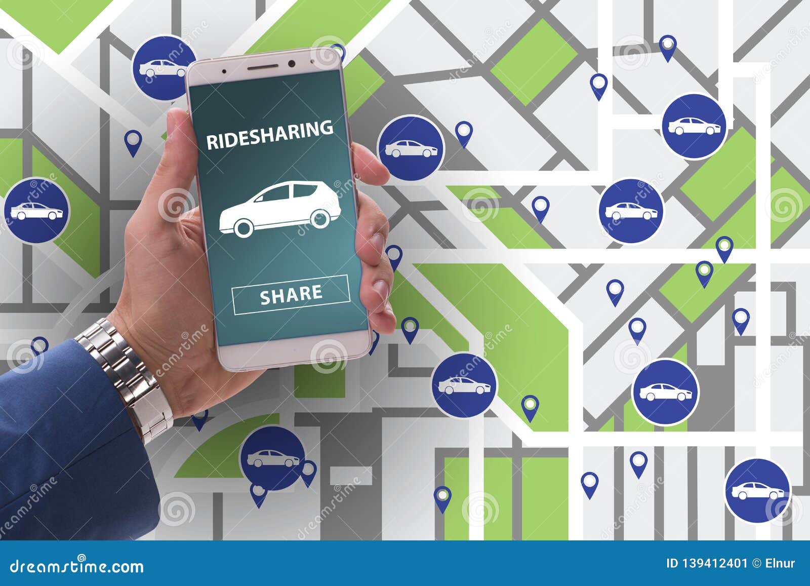 The Concept of Car Ordering Online Stock Image - Image of city, rent ...