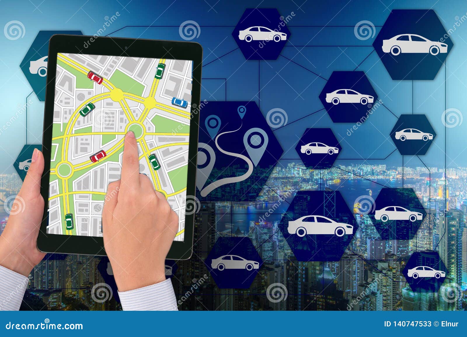The Concept of Car Ordering Online Stock Image - Image of business ...